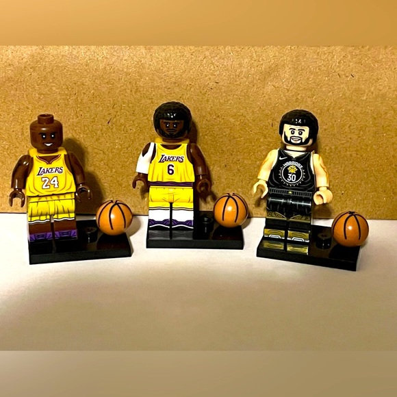 minifigures | Toys | 62 All 3 Kobe Bryant Lebron James Nba Basketball ...